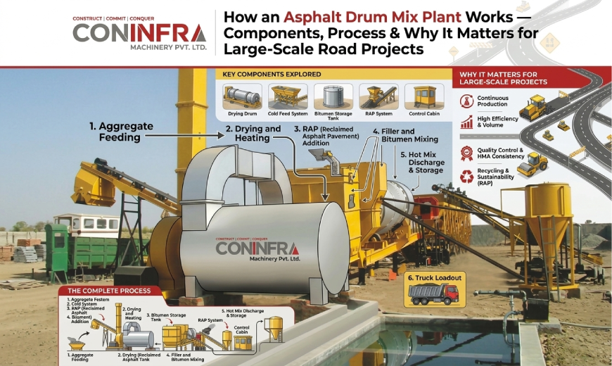 How Asphalt Drum Mix Plant Works for Road Projects